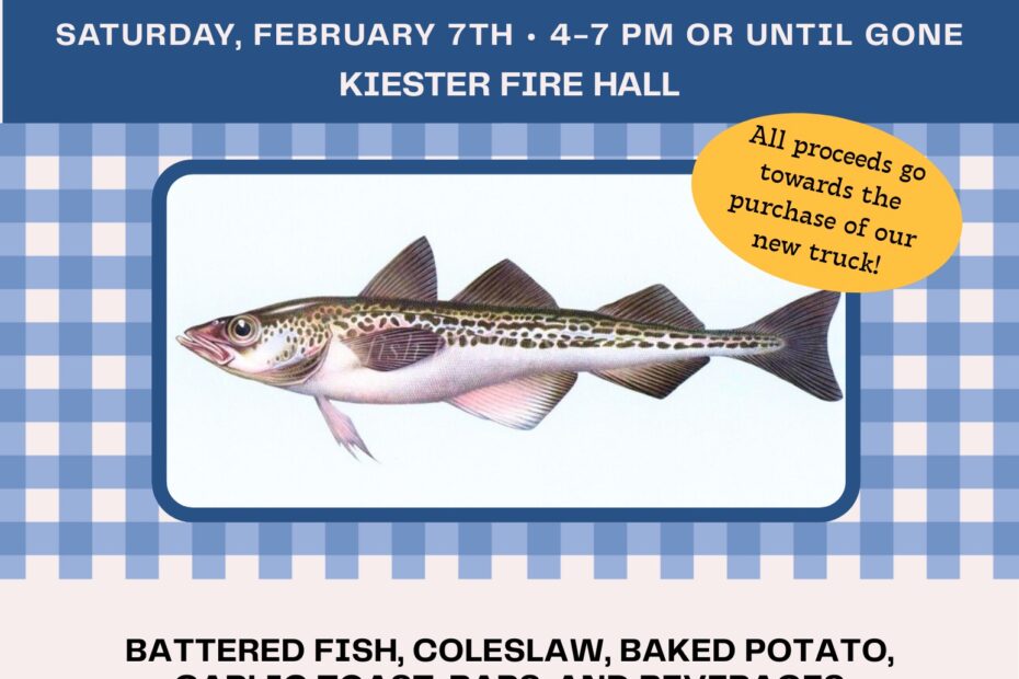 Kiester Fire Relief Fish Fry - Kiester, MN - City Of Kiester, Minnesota